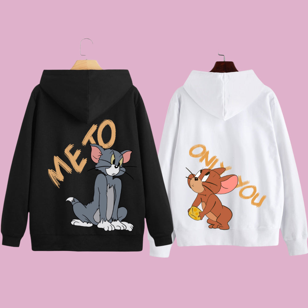 Tom & Jerry 'Me & You' Couple Unisex Hoodies - Pack of 2 – Lazy Lush